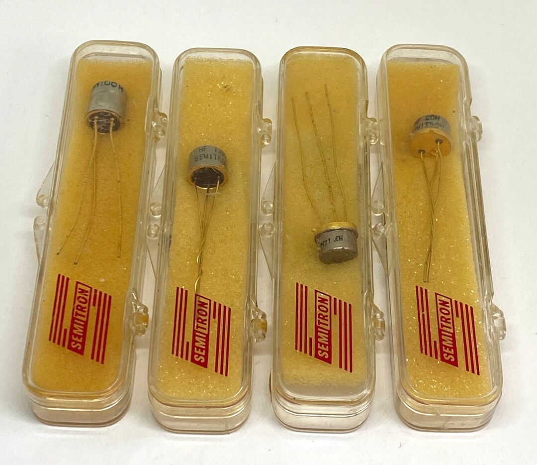 Lot of 4 Semitron Germanium Transistors New Old Stock 1960s HF12H HF20H ...