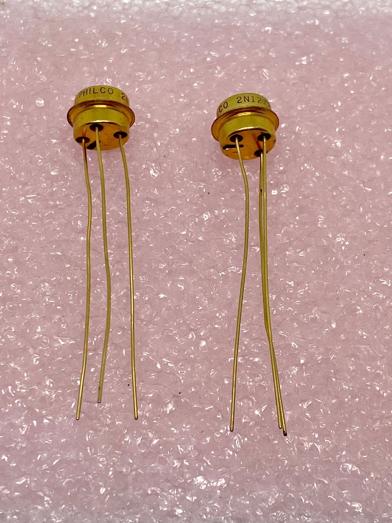 Pair of Philco 2N1272 Gold Transistors Silicon NPN New Old Stock ...