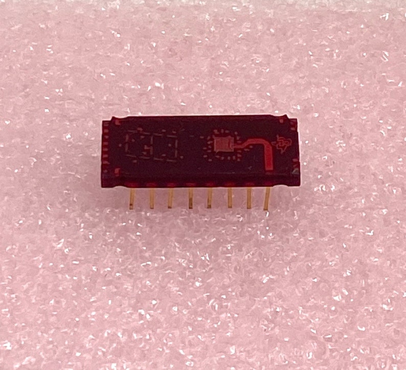 RARE Texas Instruments TIL309 7 Segment Red LED Display Red 1983 Date ...