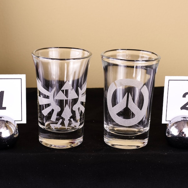 Etched Shot Glass - Etsy