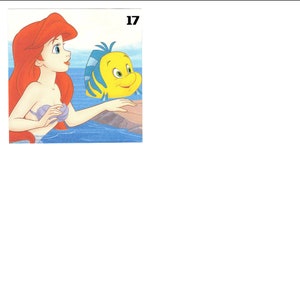 Disney the Little Mermaid Storybook Coasters - Handmade Disney Coasters ...