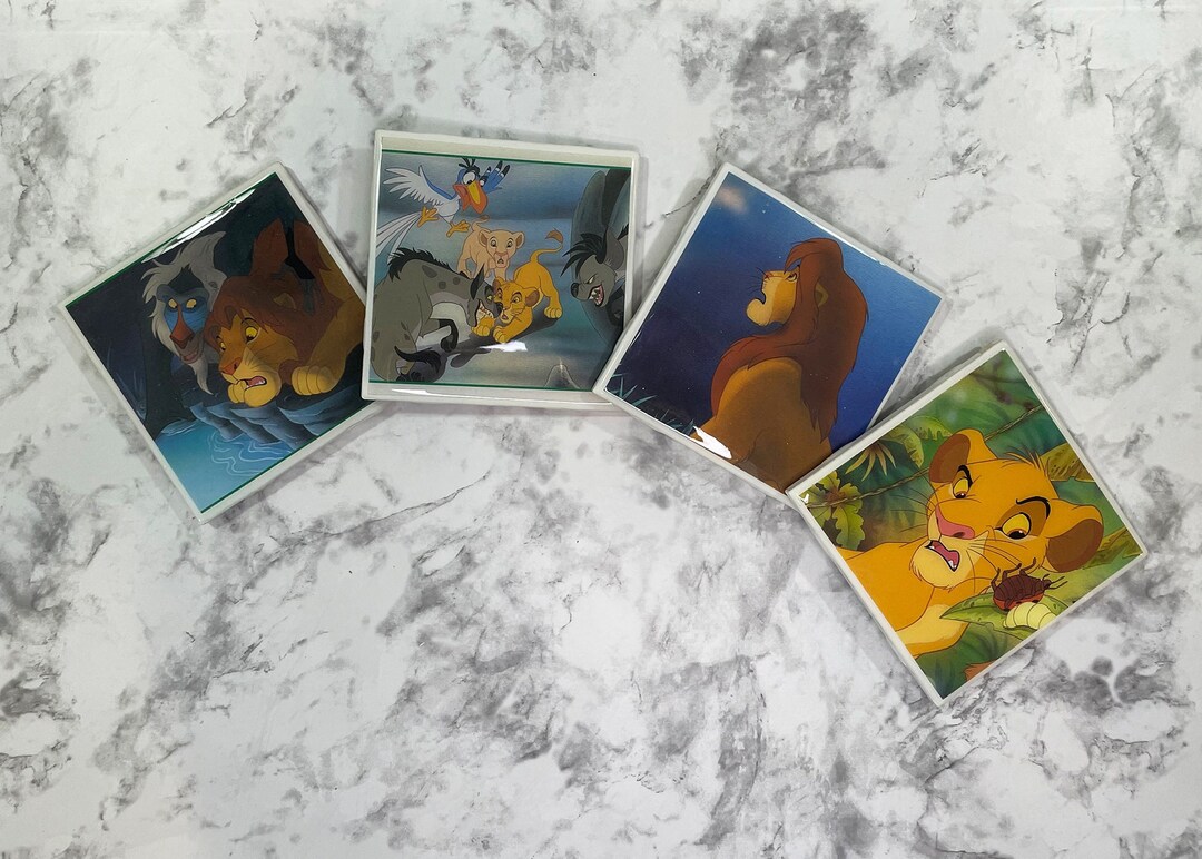 Disney the Lion King Storybook Coasters - Handmade Disney Coasters With ...