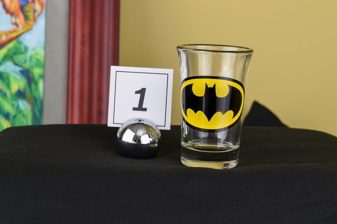 DC Comics Vinyl Shot Glass - Etsy