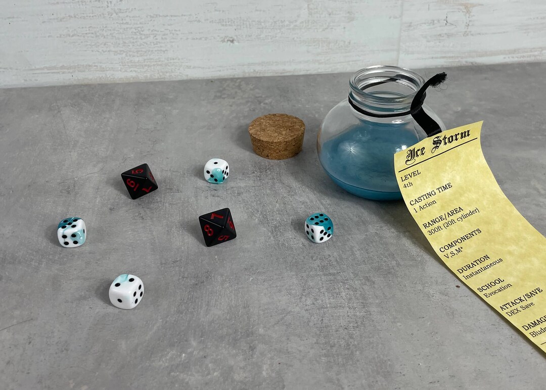 D&D Spell Dice Bottles - Etsy