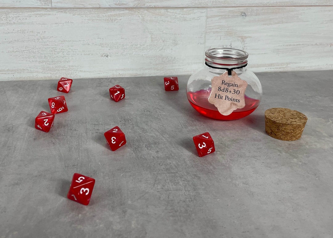 Pathfinder Healing Potion Dice Bottles - Etsy