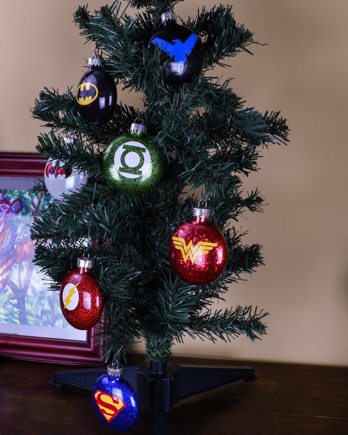 DC Comics Christmas Ornaments - Etsy