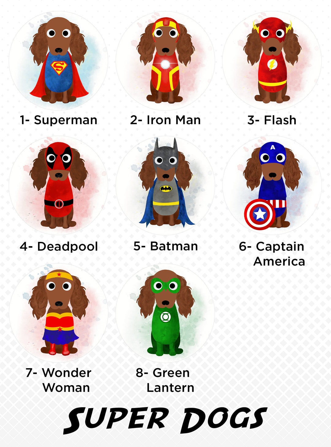 Irish Setter Superhero Christmas Ornaments - Etsy