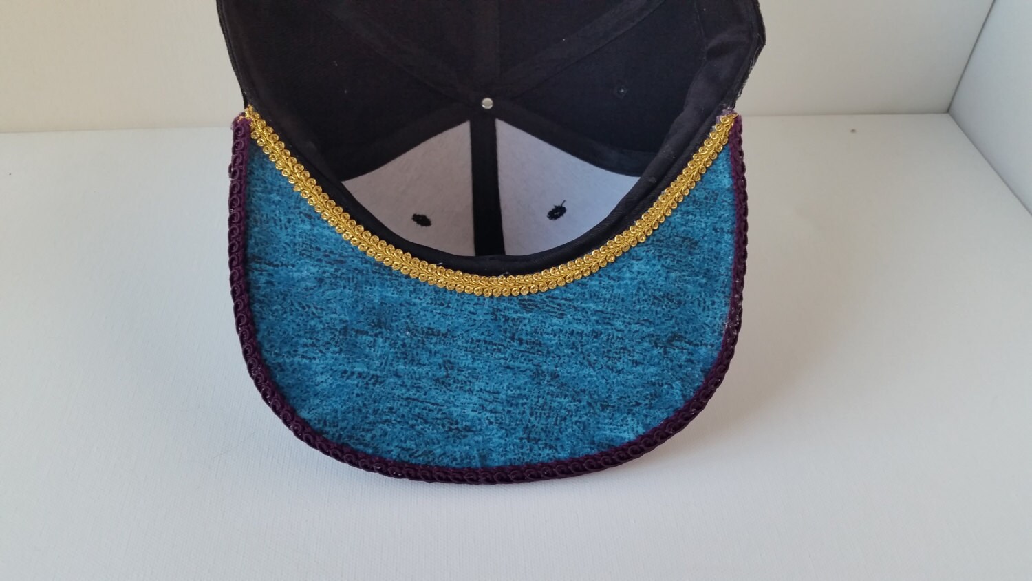Handmade Snapback Hat, One of a Kind, Festival Snapback- No. 21 Mermaid ...