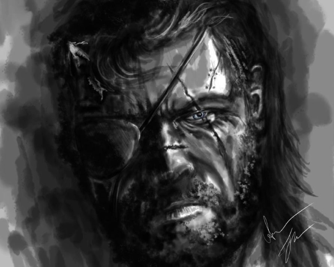 Snake Fan Art Poster Landscape Poster Metal Gear Solid Fan Art Wolf ...