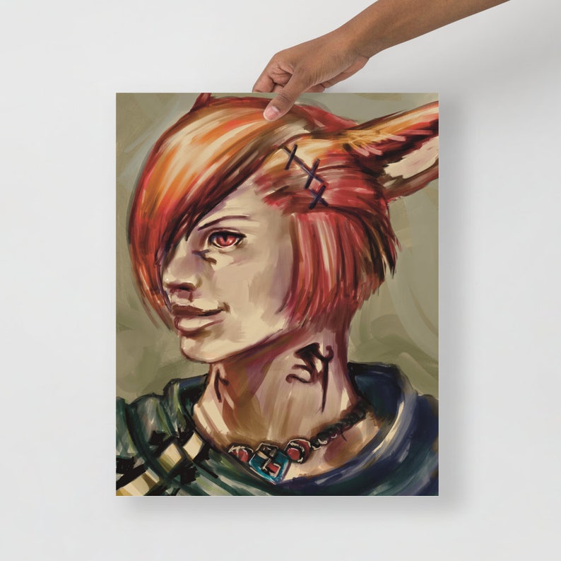 G'raha Tia FFXIV Fan Art Poster Graha Tia Poster Endwalker - Etsy