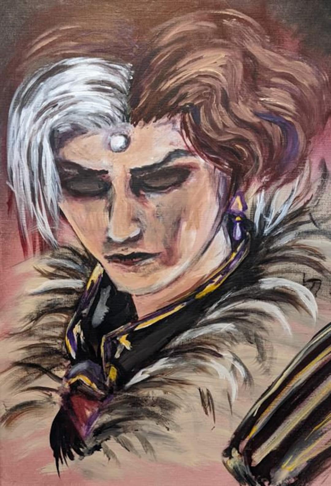 Emet Selch FFXIV Fan Art Poster Portrait Poster Endwalker Fan Art Hades ...