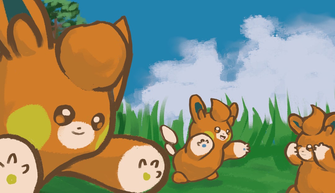 Pawmi Pawmot Pawmo Pokemon Fan Art Poster PKMN Print Fan Art - Etsy