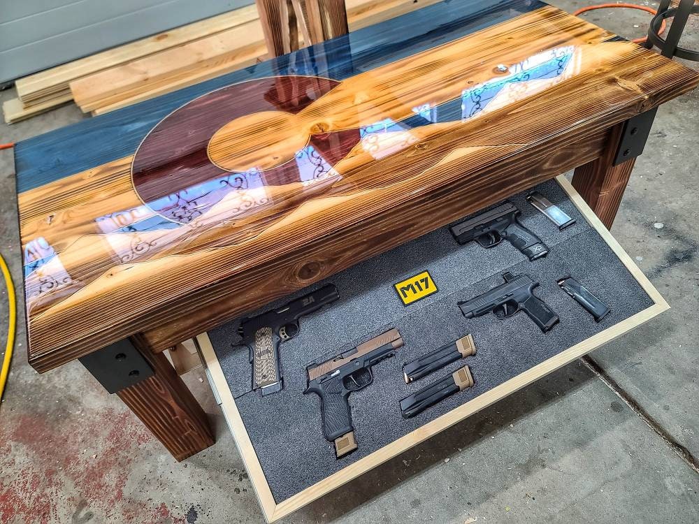 Black Forest Weapon Concealment Coffee Table - Etsy