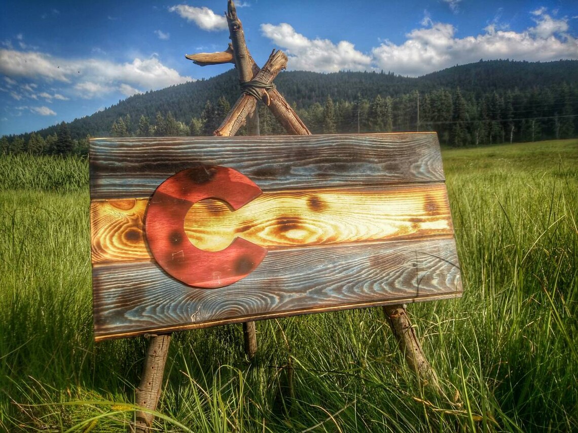 Distressed Colorado Flag - Etsy