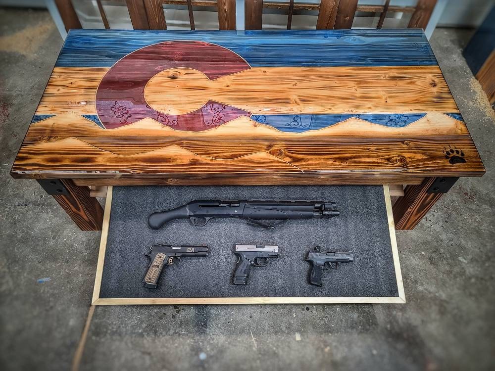 Table With Gun Holder