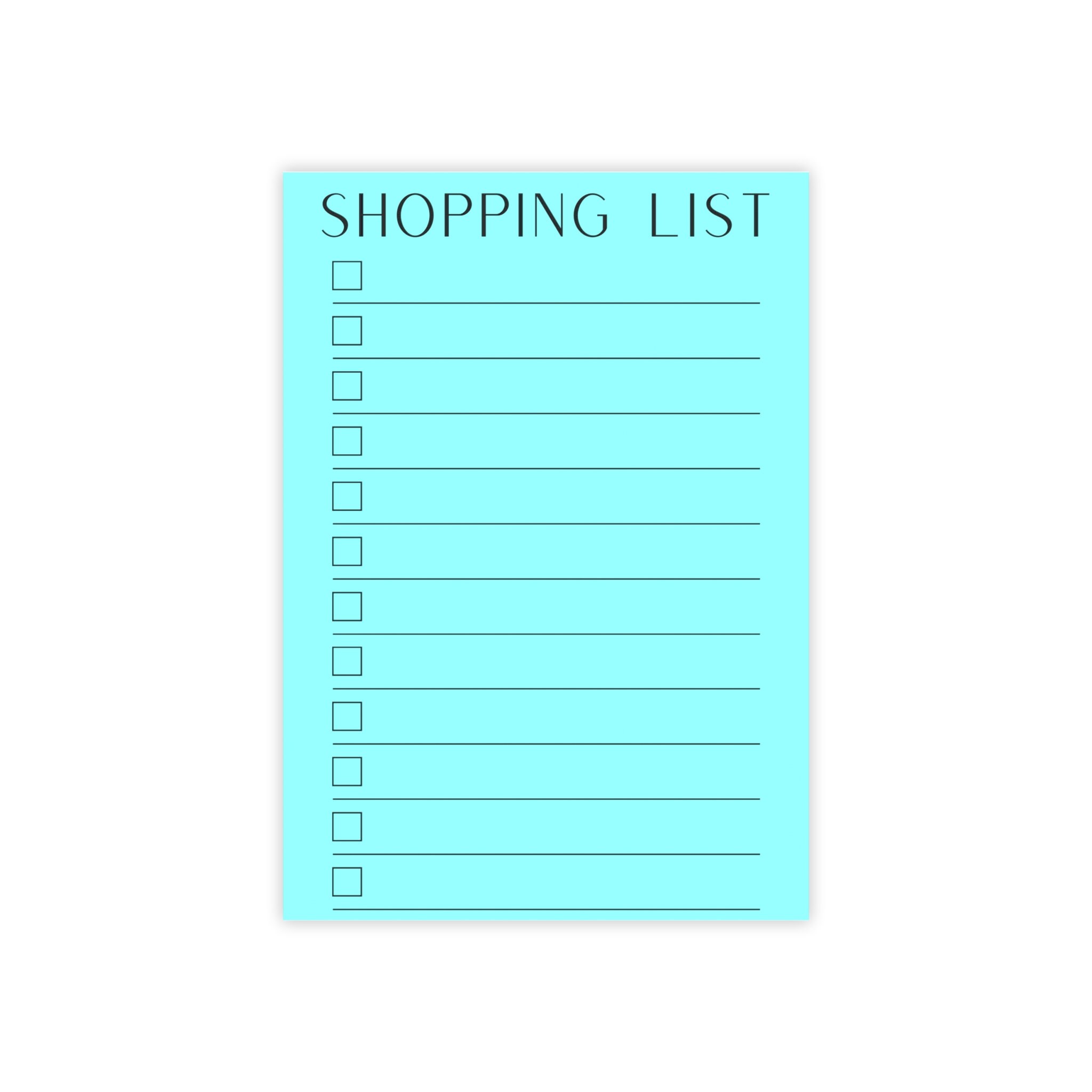 Grocery List Post-it® Note Pad, Refrigerator Shopping List, 4 X 6 Post ...