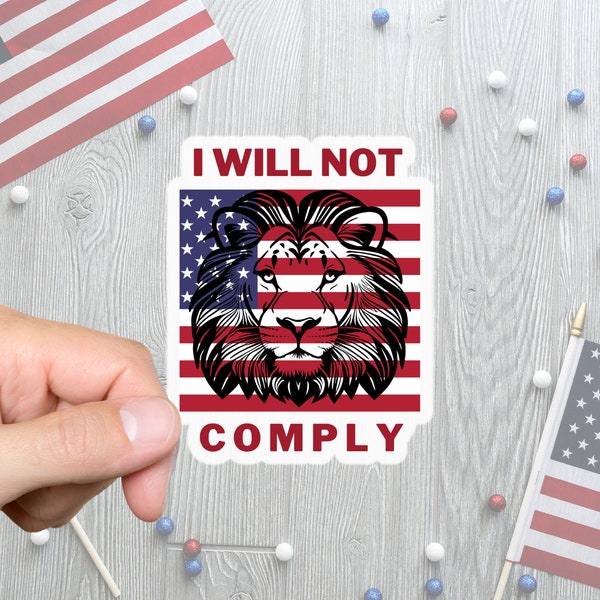 I Will Not Comply Decal - Etsy
