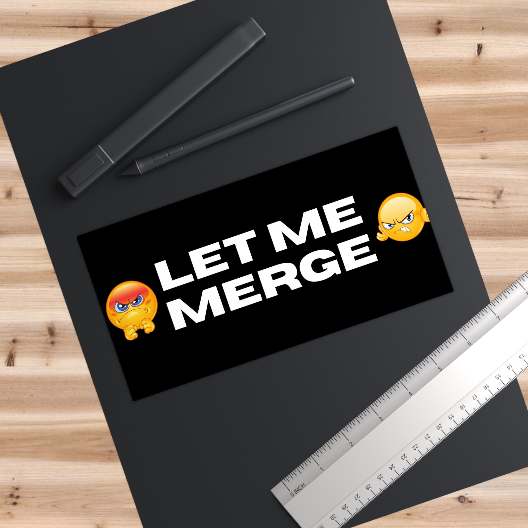 Let Me Merge Sticker Bumper Sticker Car Decal Bumper Decal - Etsy