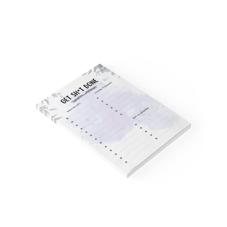 Get Shit Done Post-it® Note Pad, 4 X 6 Post It Note Pad, Important Shit ...