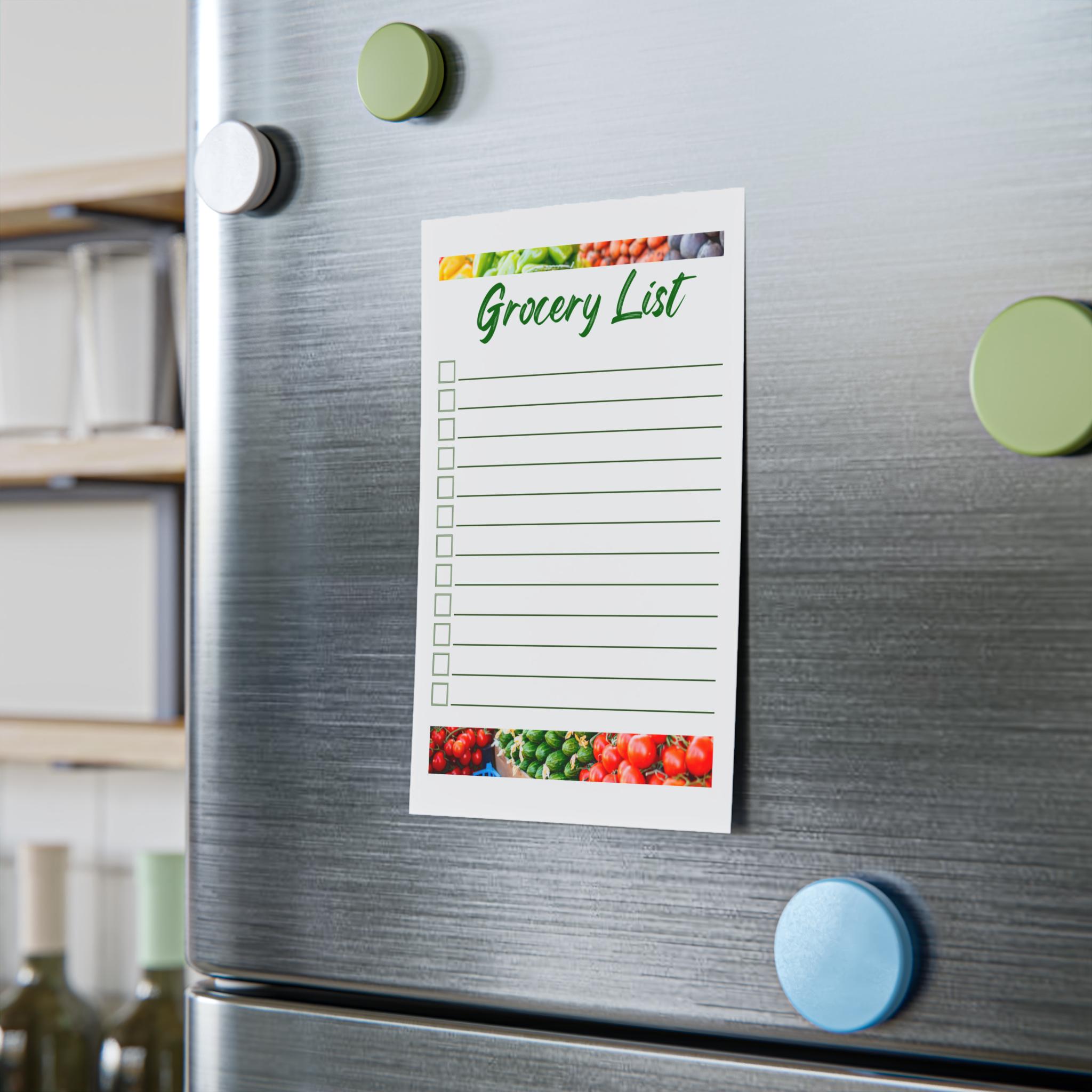 Grocery List Post-it Note Pad: Vibrant Shopping List (4 X 6) - Etsy