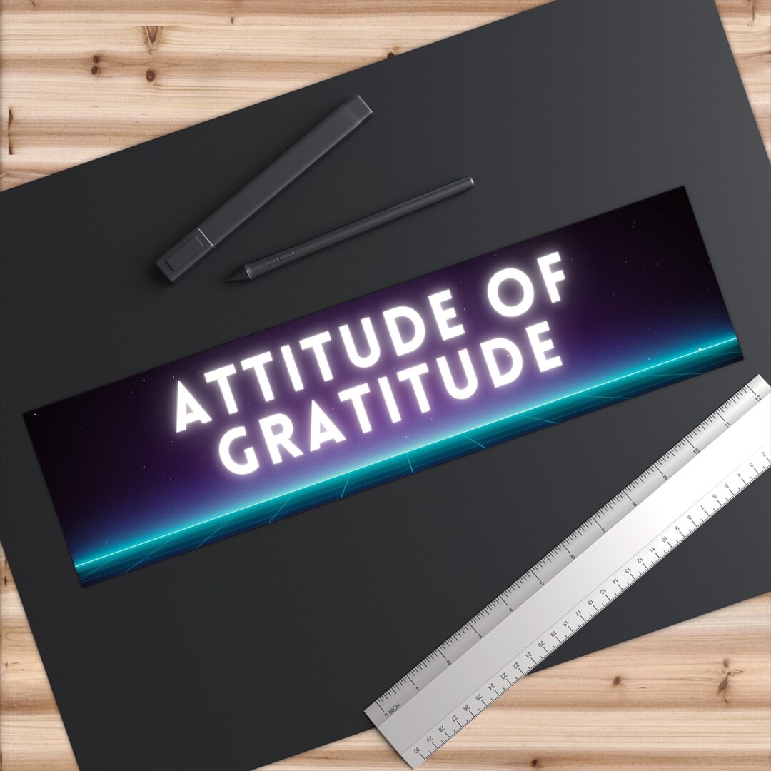 Attitude of Gratitude Bumper Sticker, Grateful Sticker, Inspirational ...