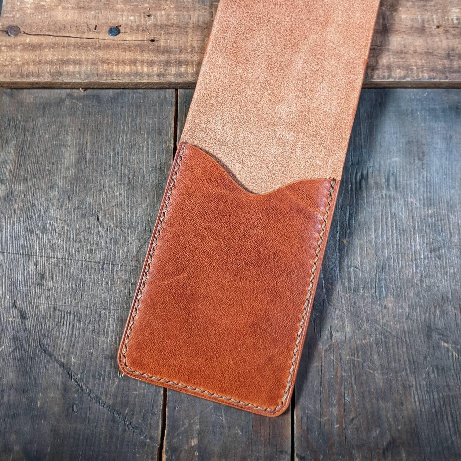 Horween Leather Spiral Notebook Cover Flip up Notebook Style | Etsy