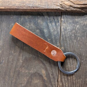 Personalized Leather Keychain - Custom Leather Keychain Handmade in USA ...