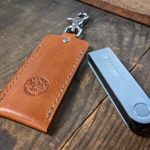 Leather Keychain Case for the Ledger Nano X Horween Leather Crypto Cold ...