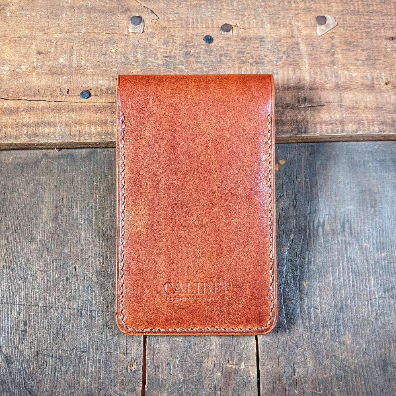 Horween Leather Spiral Notebook Cover Flip up Notebook Style | Etsy