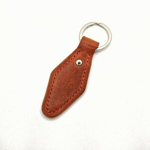 Leather Hotel Key Fob - Custom Key Ring ID Tag - Personalized Leather ...