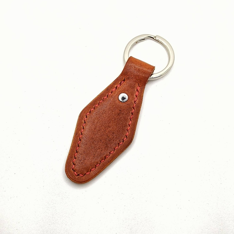 Leather Hotel Key Fob Custom Key Ring ID Tag Personalized - Etsy