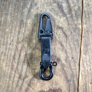 Small and Handy Horween Leather Keychain With a Little Brass Hook and ...