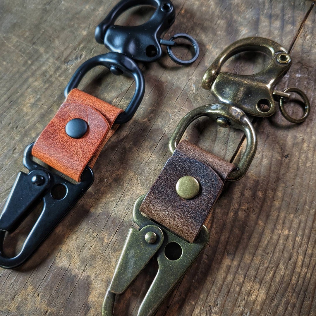 Hawk Mountain Quick Release Keychain With Tactical Sling Clip Horween ...