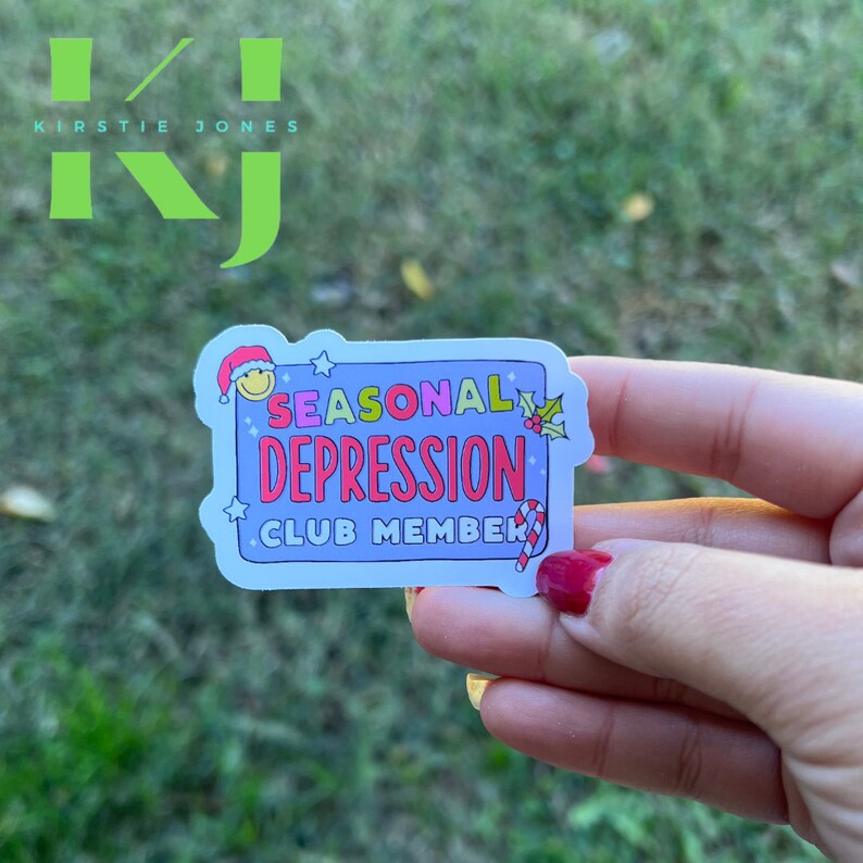 SEASONAL DEPRESSION STICKER - Etsy