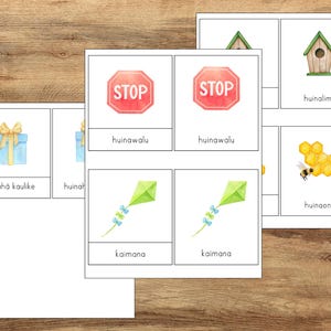 Hawaiian Shapes, Hawaiian 3-part Cards, Hawaiian Language Resource ...
