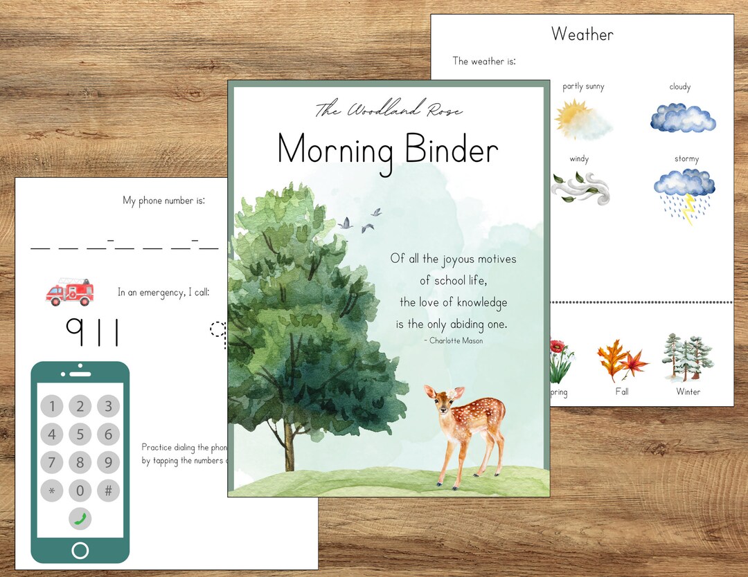 Morning Binder, Morning Menu, Morning Binder Activity Pages, Alphabet ...