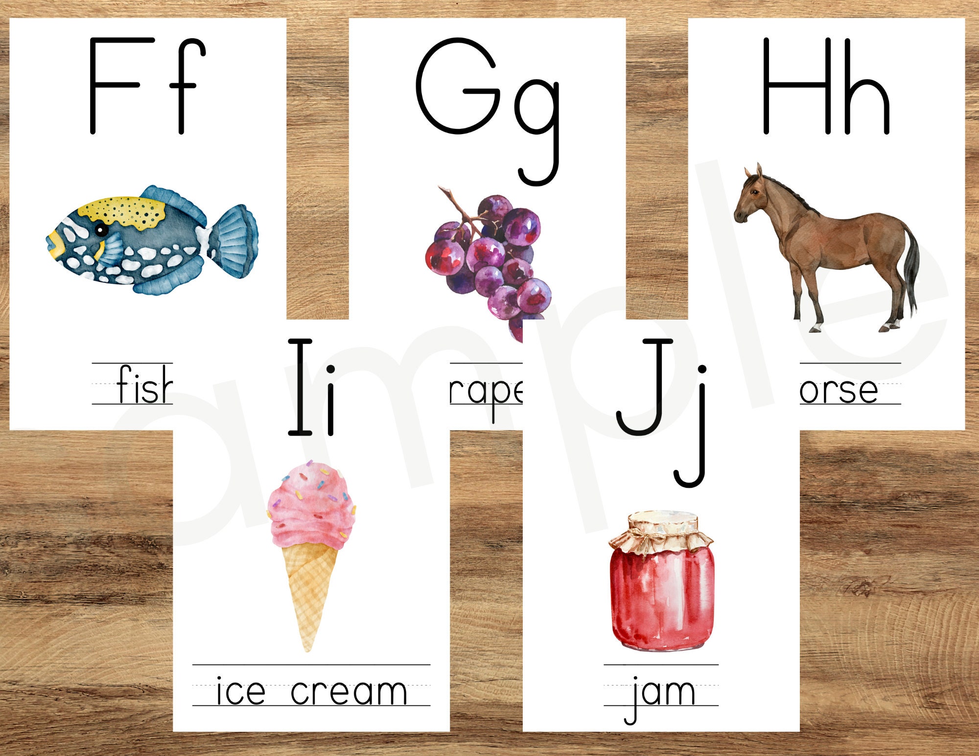 Alphabet Flashcards, Classroom Decor, Preschool Early Learning Resource ...