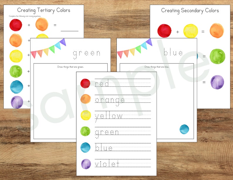 Color Theory Unit, Rainbow Unit Study, Primary Colors, Morning Binder ...