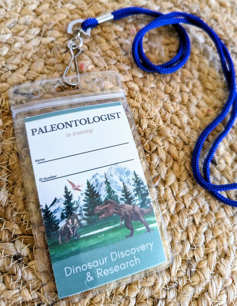 Paleontologist in Training Badge, Dinosaur Themed Resources, Kids ...