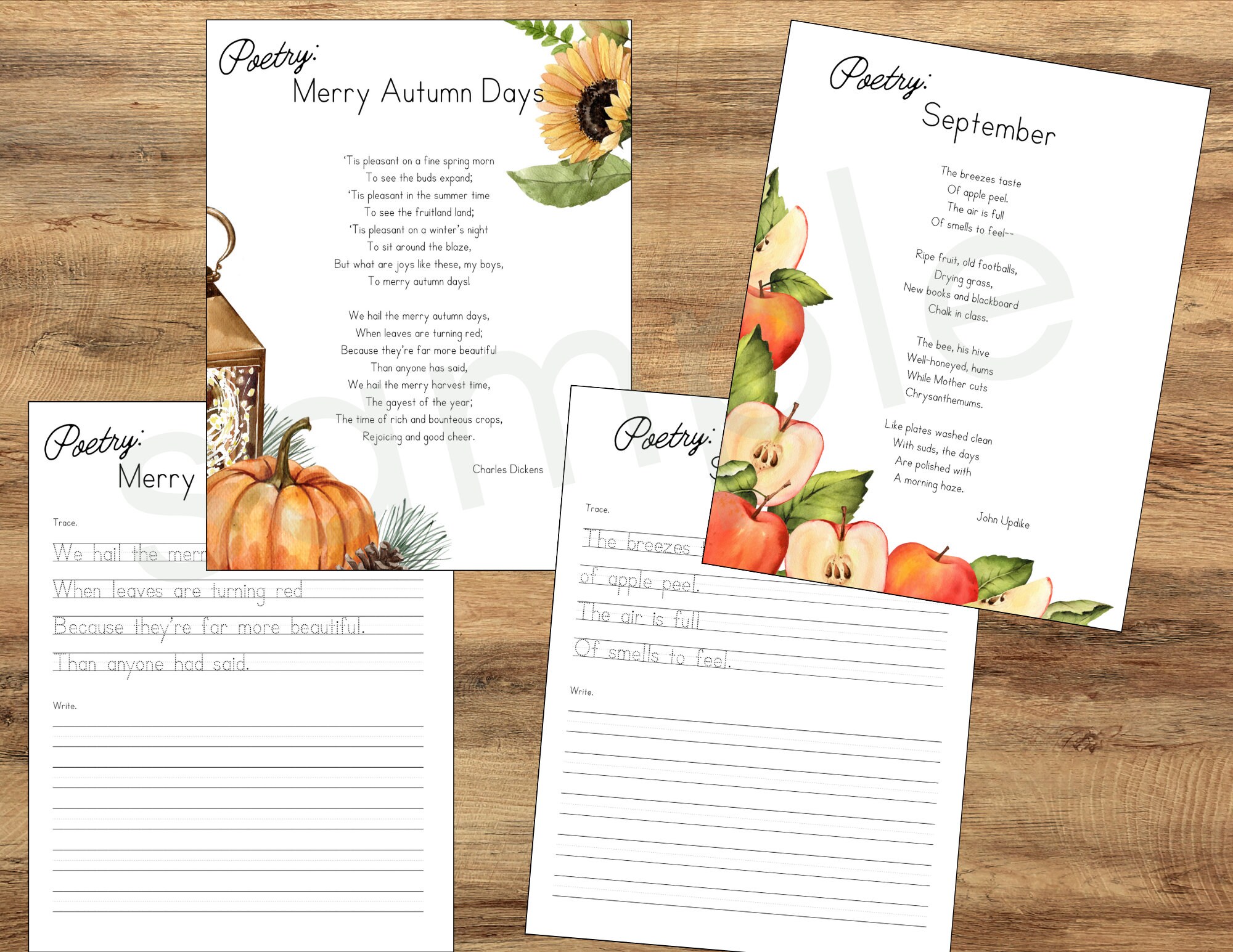 Autumn Unit Study, Fall Unit, Thanksgiving Unit, Fall Activity Pack ...