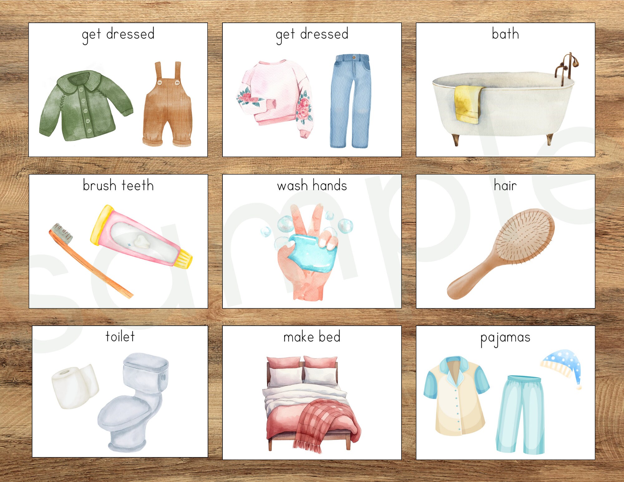 Daily Rhythm Cards, Daily Routine Cards, Daily Schedule Cards, Daily ...