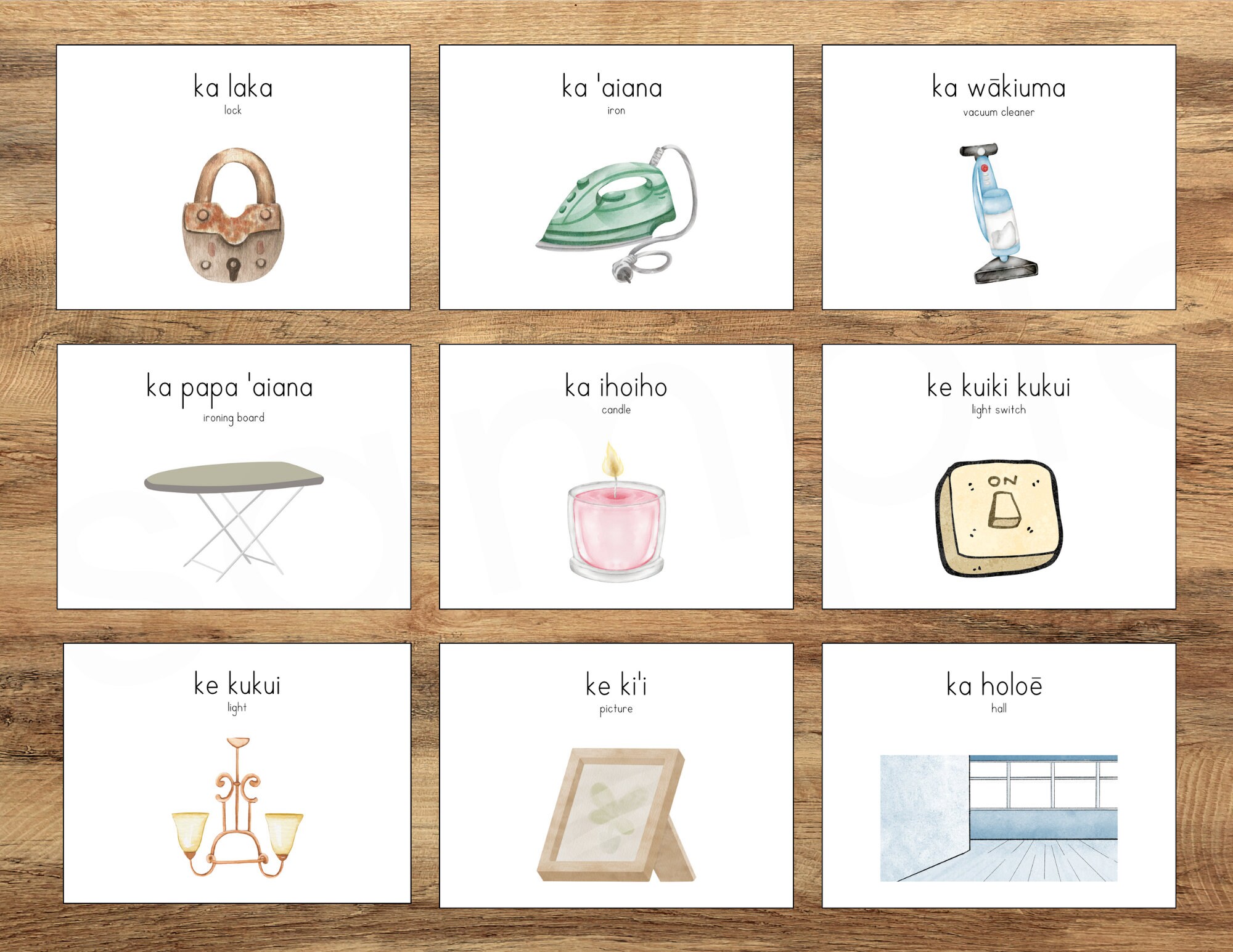 Hawaiian 'home' Flashcards, Hawaiian Words, Learn Hawaiian, Hawaiian ...