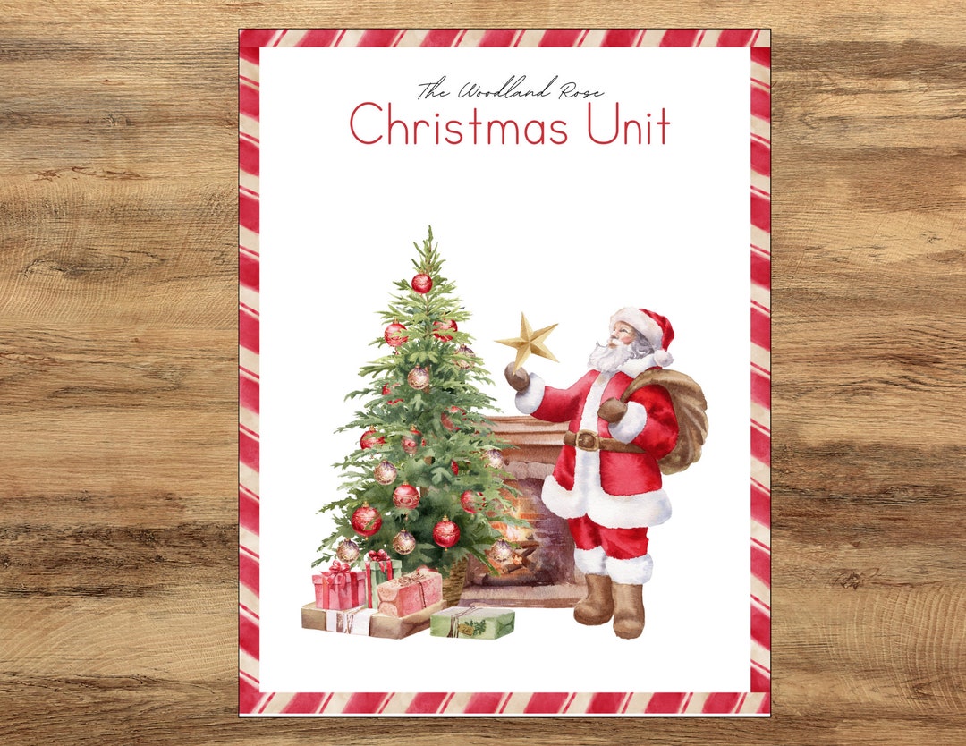 Christmas Unit, Christmas Activity Pack, 3-part Cards, Christmas ...