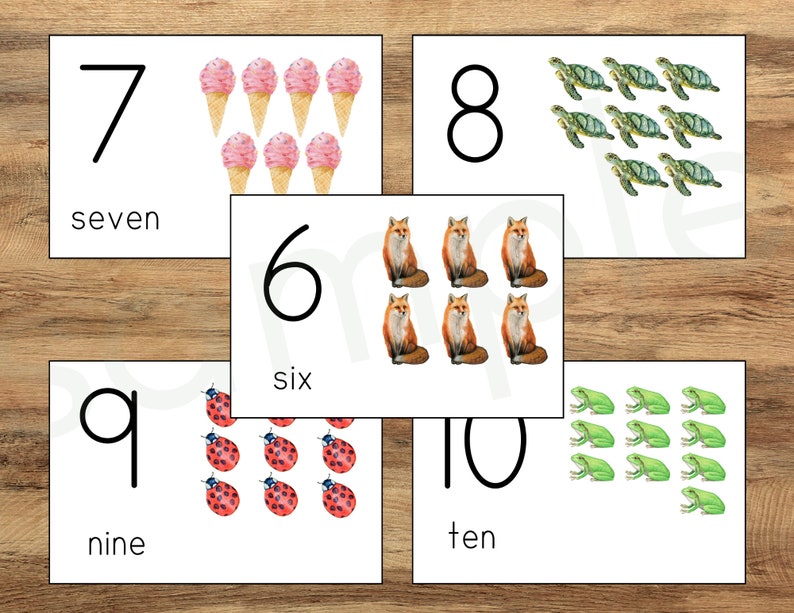 Number Flashcards, Preschool Kindergarten Math, Classroom Decor ...