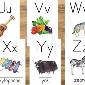 Alphabet Flashcards, Classroom Decor, Preschool Early Learning Resource ...