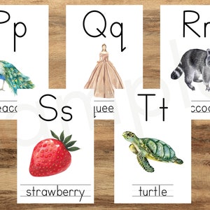 Alphabet Flashcards, Classroom Decor, Preschool Early Learning Resource ...