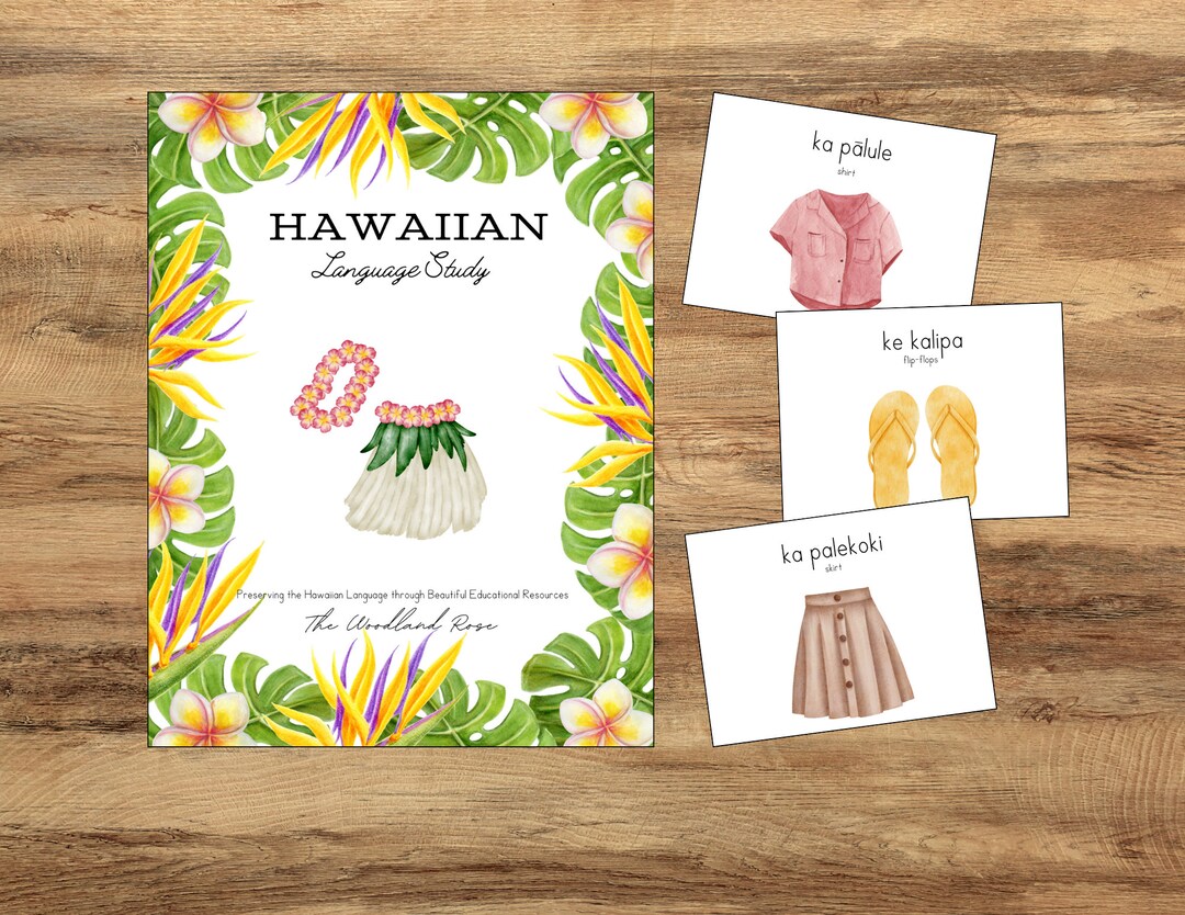 Hawaiian 'clothing' Flashcards, Hawaiian Words Vocabulary, Learn ...
