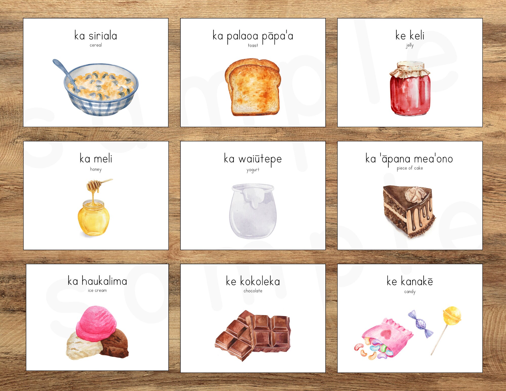 Hawaiian 'food and Drink' Flashcards, Learn Hawaiian, Hawaiian Language ...