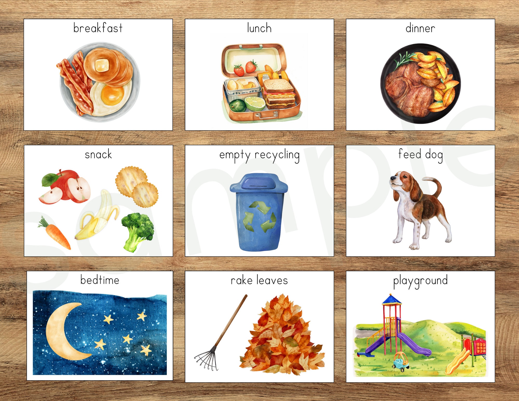 Daily Rhythm Cards, Daily Routine Cards, Daily Schedule Cards, Daily ...