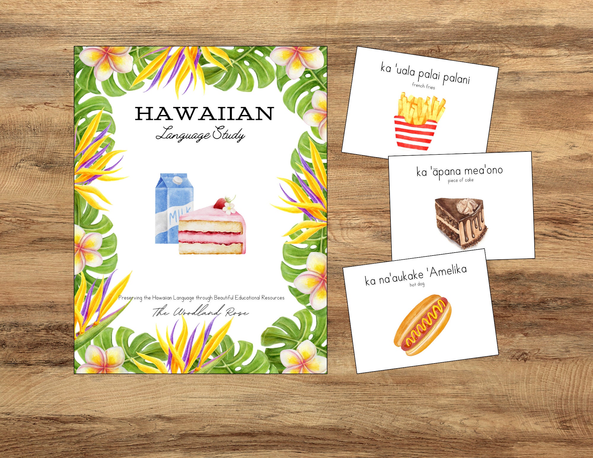 Hawaiian 'food and Drink' Flashcards, Learn Hawaiian, Hawaiian Language ...